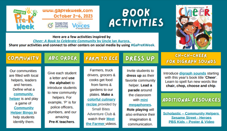 Georgia Pre-K Week: Book Activities and Engagement Strategies - Cox Campus